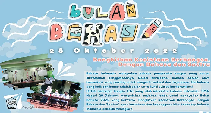 KEGIATAN BULAN BAHASA 2022 | Berita Sekolah | SMAN 29 Jakarta